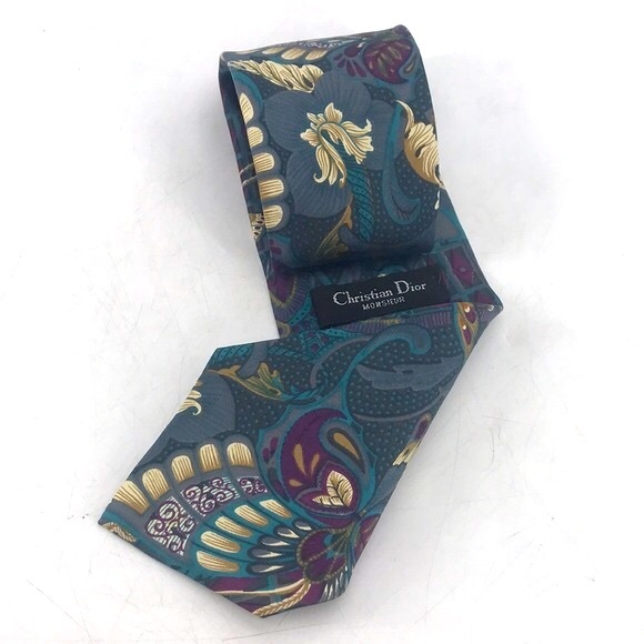 Dior | Accessories | Christian Dior Monsieur 0 Silk Abstract Designed ...